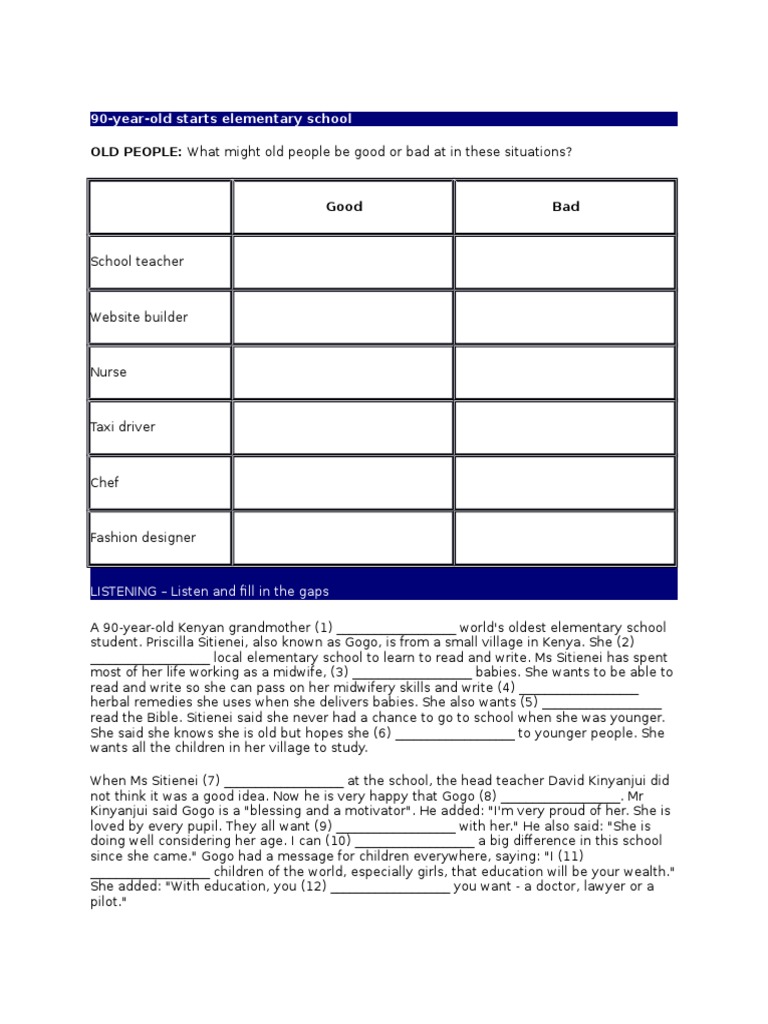 90-Year-Old Joins Elementary School | PDF | Schools | Teachers