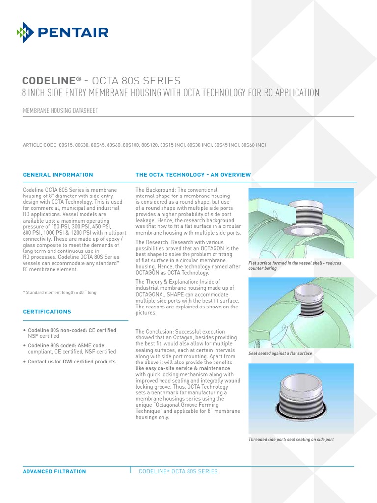 Datasheet Codeline OCTA 80S Series | PDF | Thermoplastic | Materials