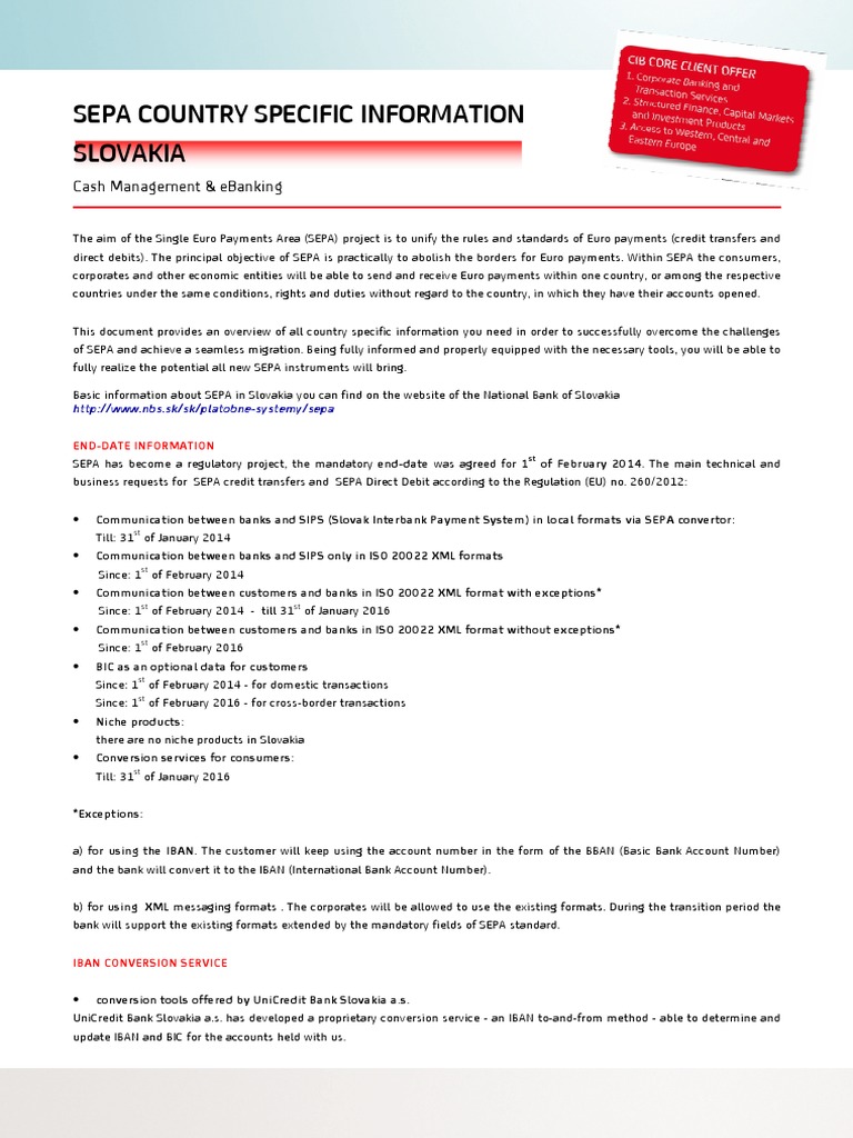 Sepa Guide | PDF | Payments | Banking