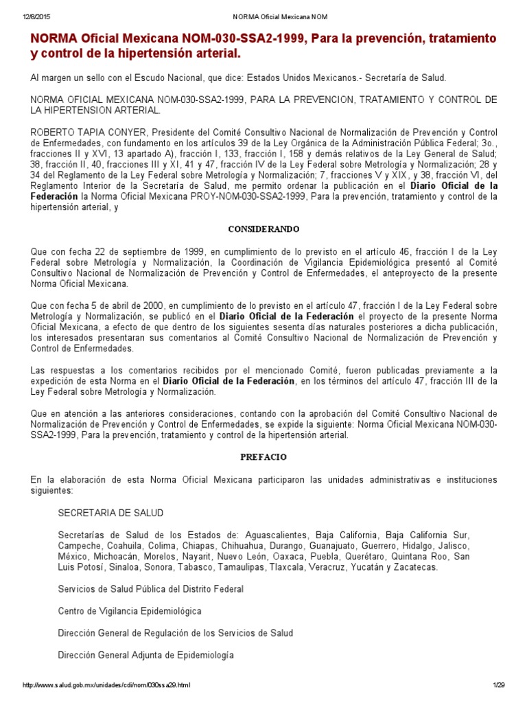 NORMA Oficial Mexicana NOM 030 HAS