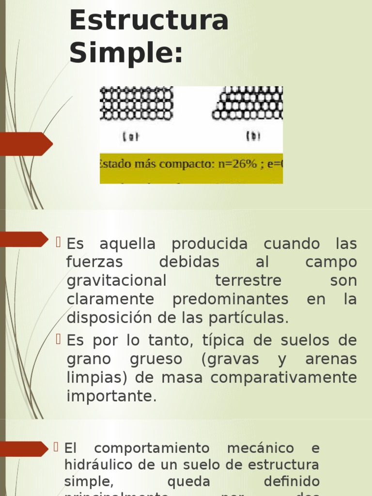 Estructura Simple en Suelos Gruesos | PDF