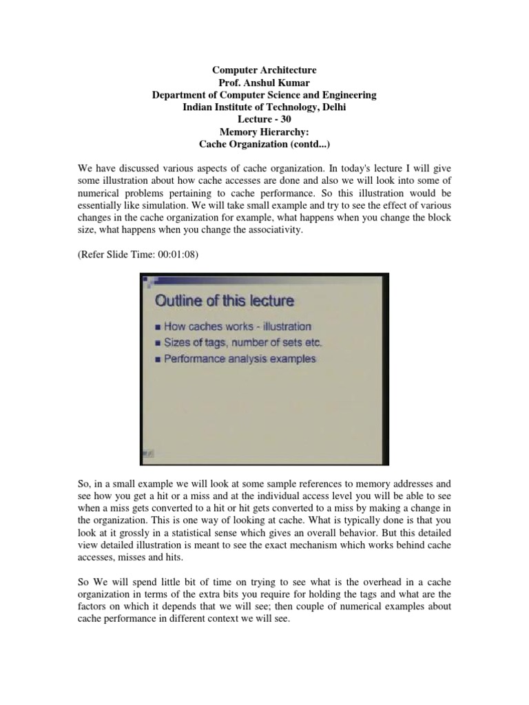 Cache Organization 2 | PDF | Cpu Cache | Central Processing Unit