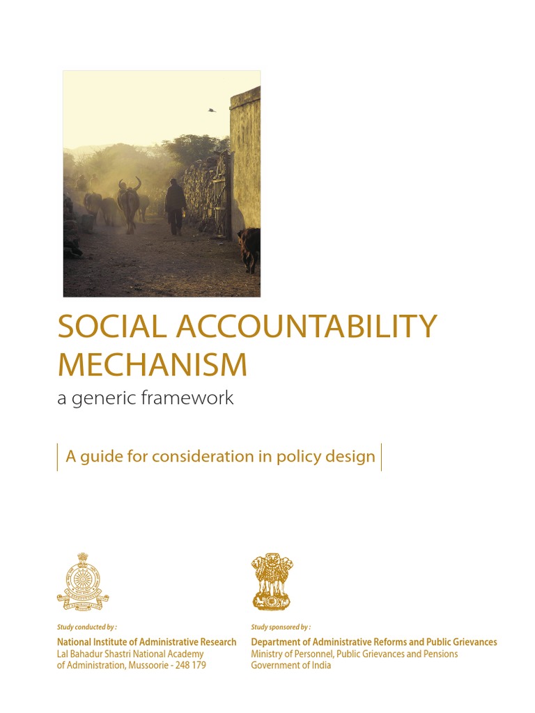 Social Accountability Framework Guide | PDF | Accountability | Governance