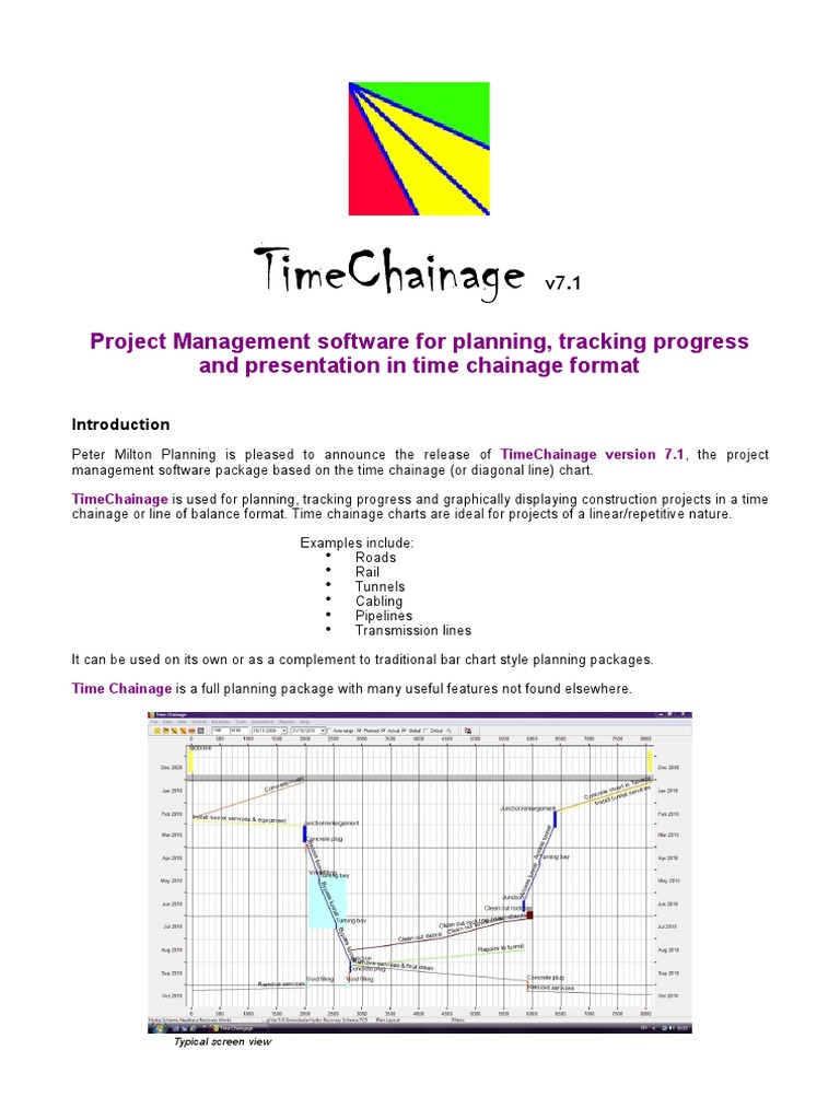 Introducing TimeChainage | PDF | Chart | Microsoft Excel