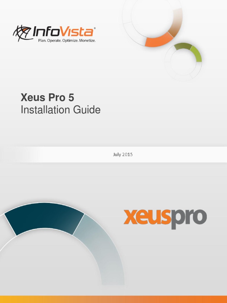 InfoVista Xeus Pro 5 Installation Guide | PDF | Installation (Computer Programs) | Microsoft Windows