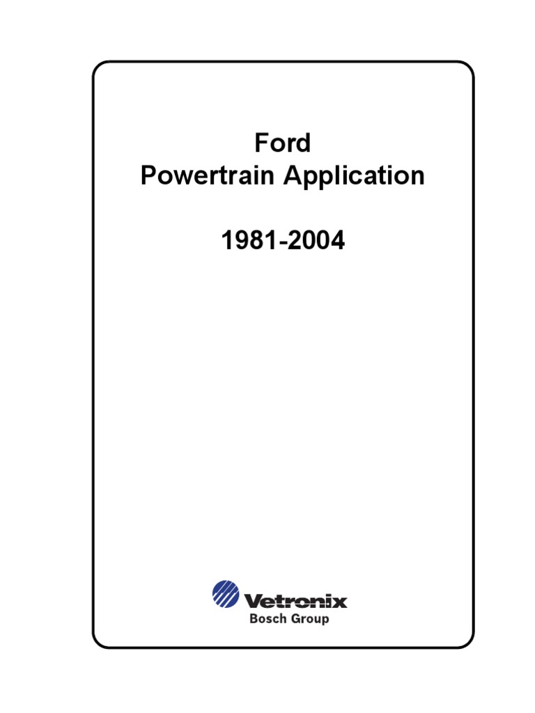 Ford Powertrain | PDF | Manual Transmission | Wheeled Vehicles