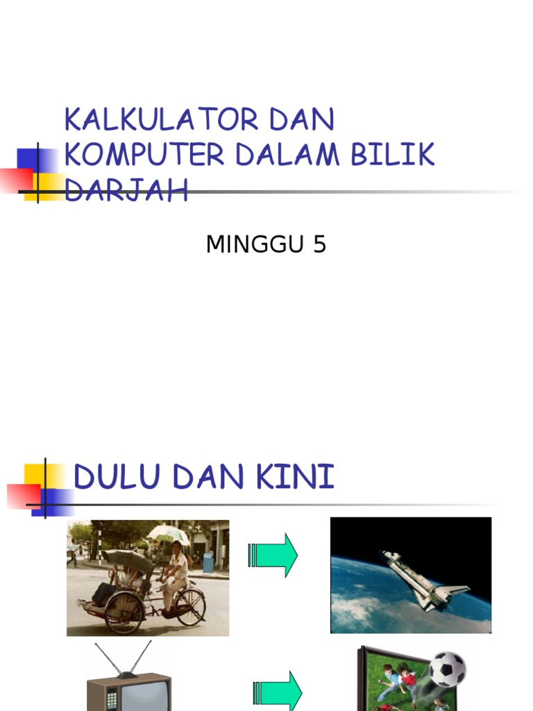 M5 - Peranan Kalkulator Dan Komputer | PDF | Kognisi | Psikologi Pendidikan