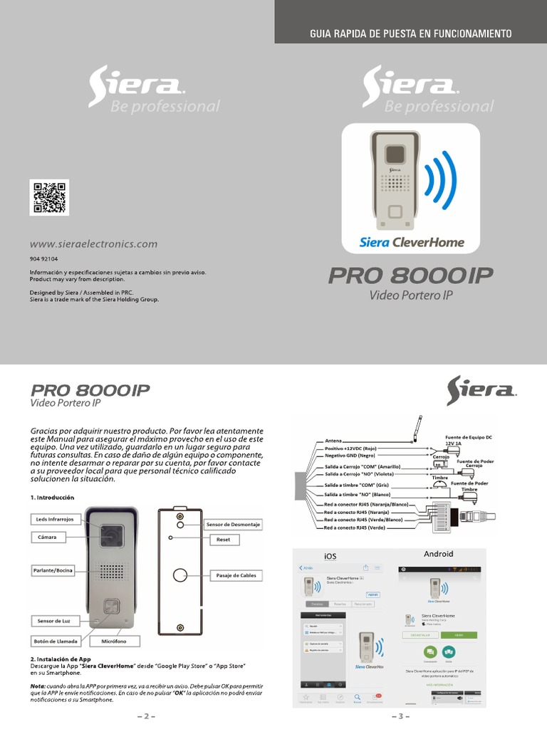 Manual Pro 8000ip Espanol 0915 | PDF