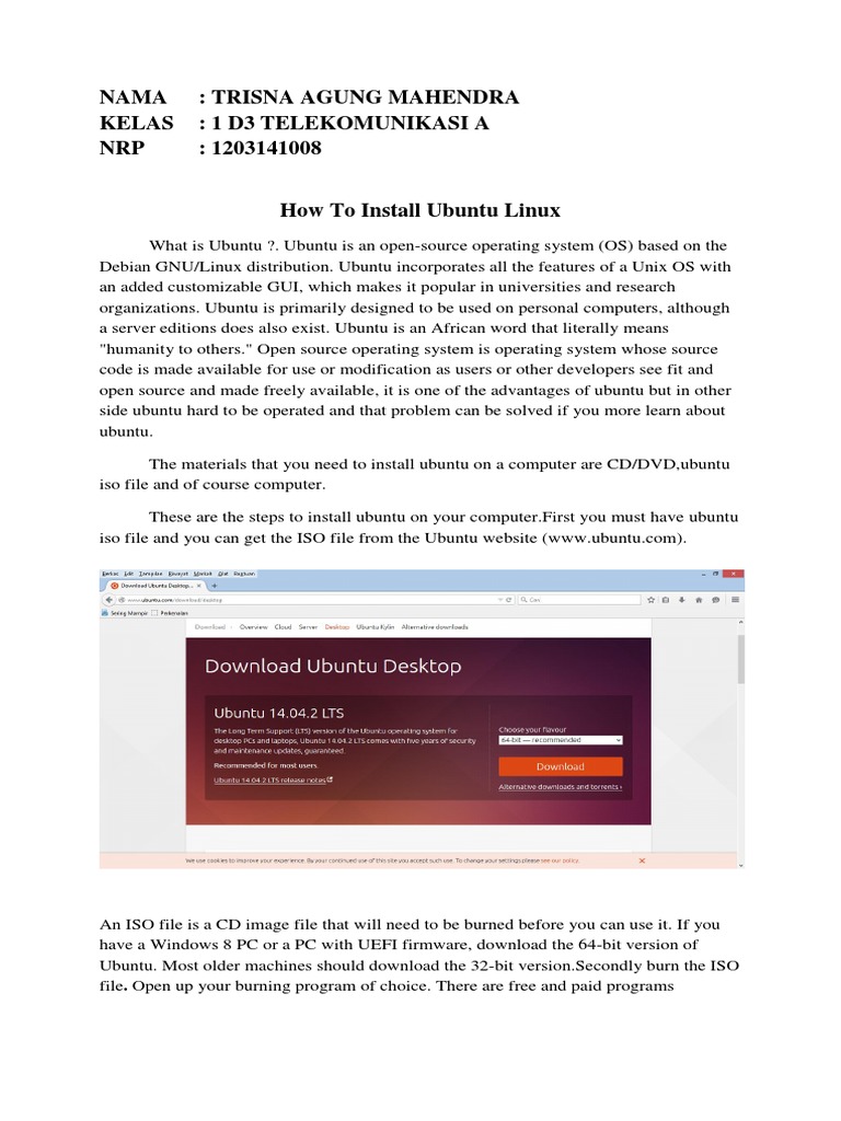 How To Install Ubuntu Linux | PDF | Ubuntu (Operating System) | Linux
