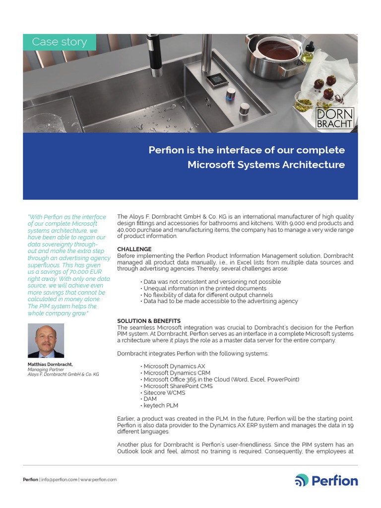 Case Story: Perfion PIM Is The Interface of Dornbracht's Complete ...