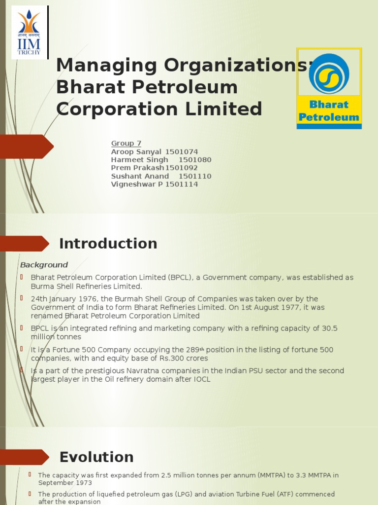 BPCL Organization Structure | Petroleum | Business