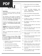 AOD Self-Completion Assessment Form | PDF