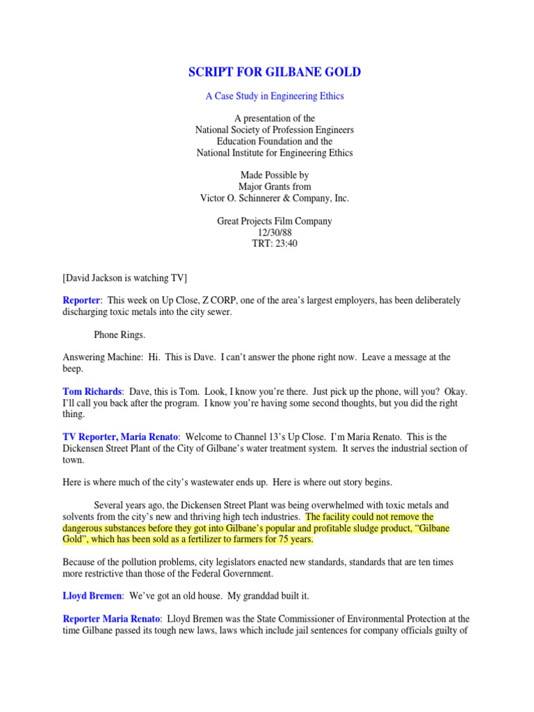 Gilbane Gold Script | PDF | Pollution | Combined Sewer