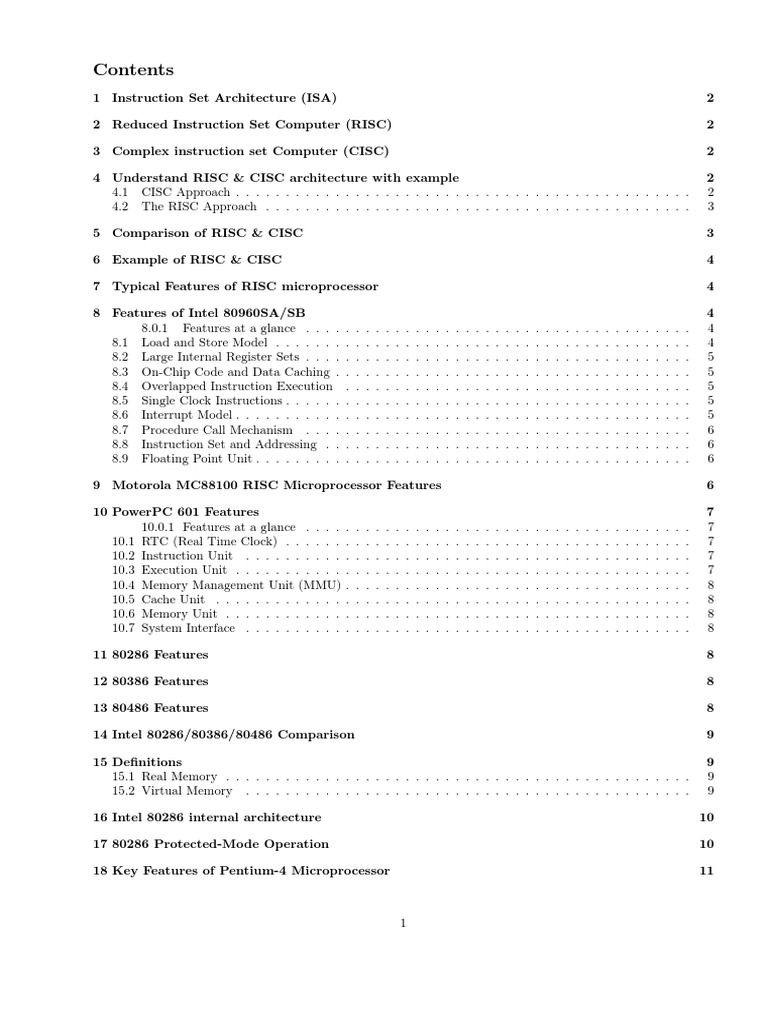 CISC Vs RISC and I286, I386, I486 | PDF | Instruction Set | Cpu Cache
