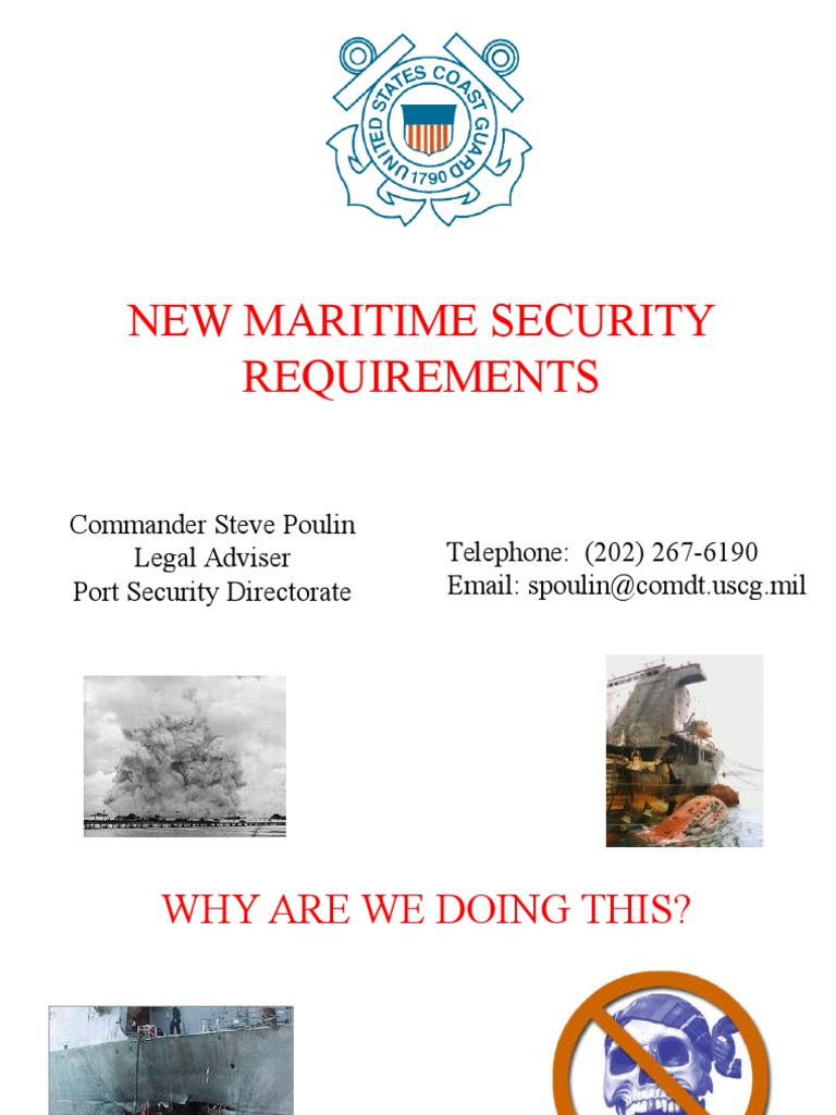 Maritime Security Presentation 2003 | PDF | Threat (Computer) | Shipping