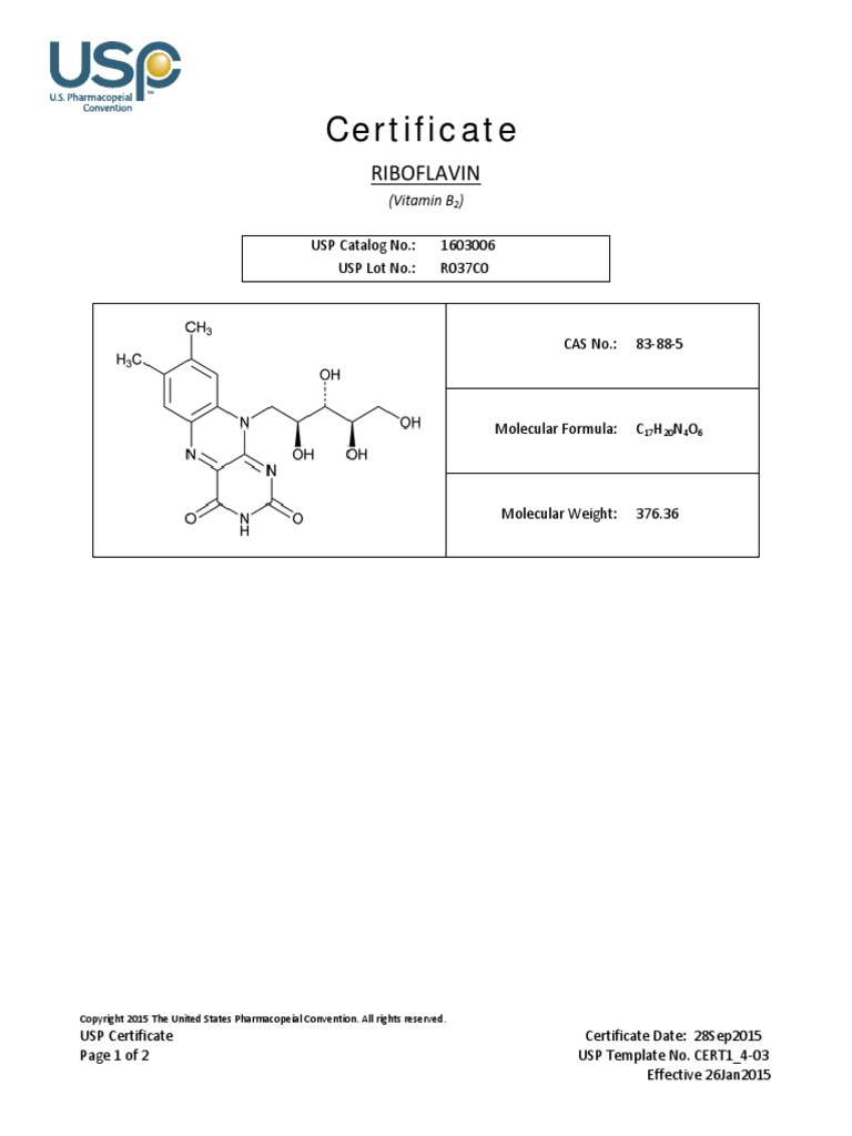Official USP Reference Standards: Metrology Concepts,