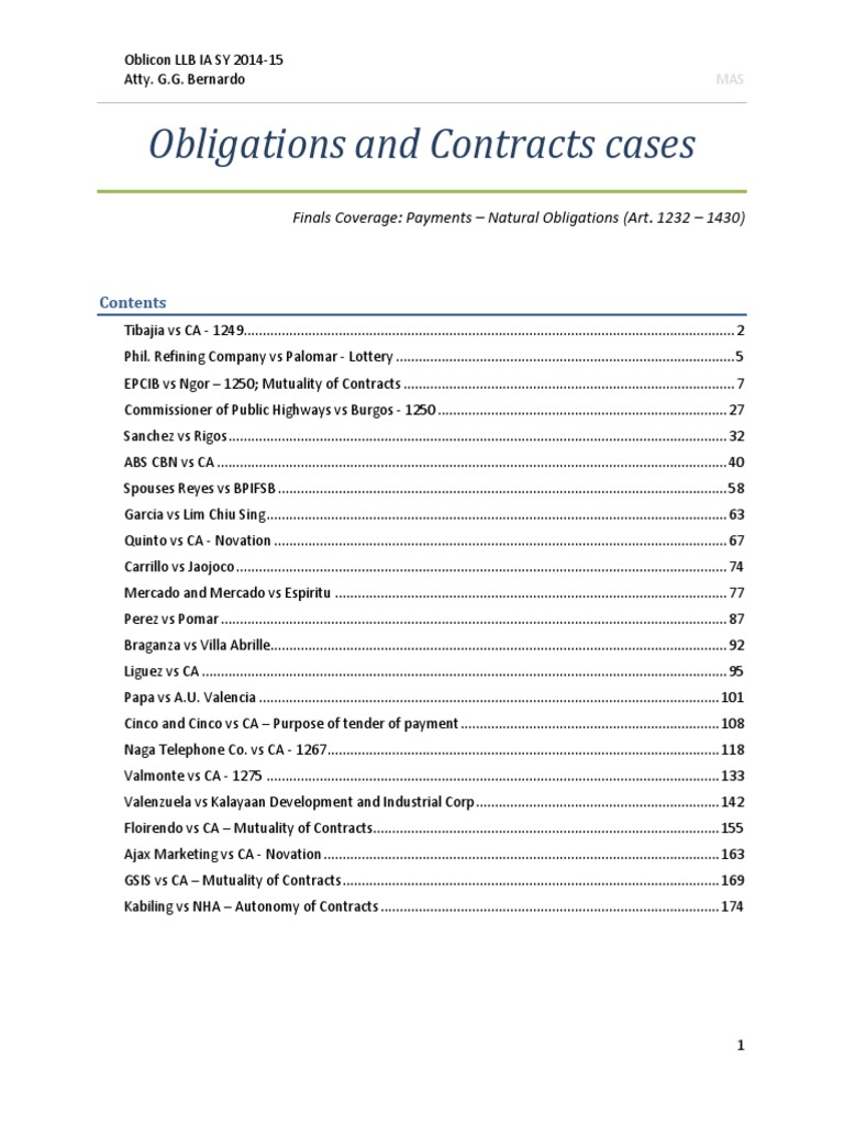 Oblicon Cases Finals | PDF | Legal Tender | Lawsuit