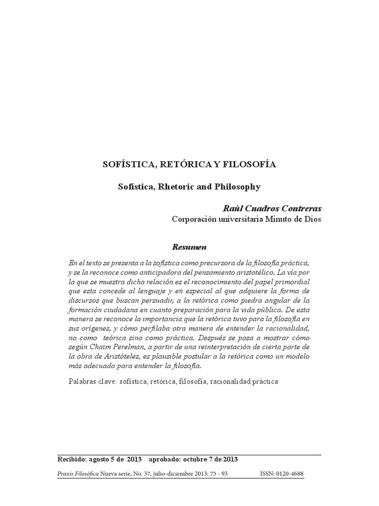 Sofistica Retorica y Filosofia | PDF | Platón | Verdad