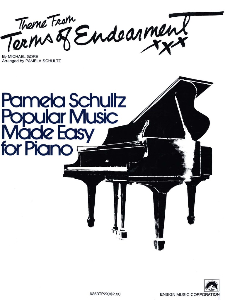 Michael Gore - (Theme From) Terms of Endearment (Pamela Schultz) | PDF