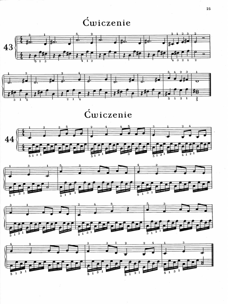 Easy Piano Exercises PDF | PDF