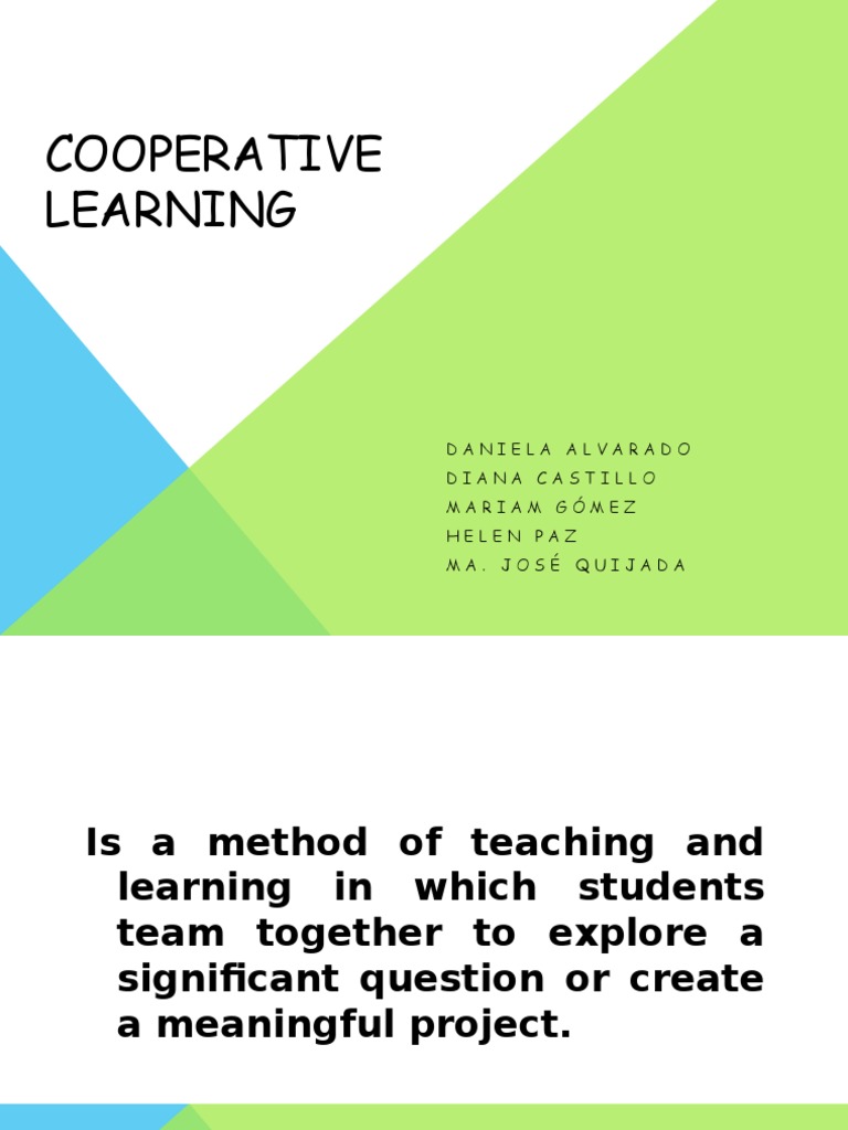 Understanding Cooperative Learning | PDF | Wellness