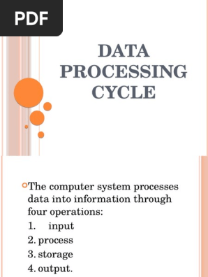 Computer Processing Cycle