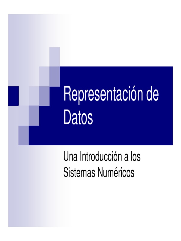 Representacion de Los Datos Numericos | Poco | Decimal