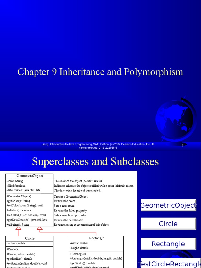 Chapter 9 Inheritance and Polymorphism | PDF | Method (Computer ...
