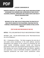 Resa Ra#9646 and Its Implementing Rules and Regulations and PRC | PDF | Real Estate Appraisal ...