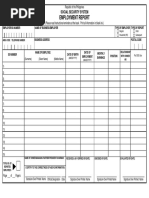 SSS Employment Report Form R-1A | PDF | Identity Document | Government