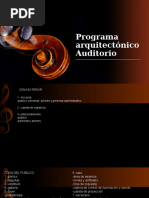 Auditorio-Programa Arquitectonico | PDF