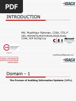 CISA Domain 1: Auditing Information Systems | PDF | Audit | Internal Control