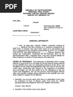 Sample Affidavit of Damage To Vehicle | PDF