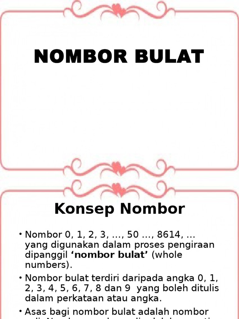 Nombor Bulat | PDF