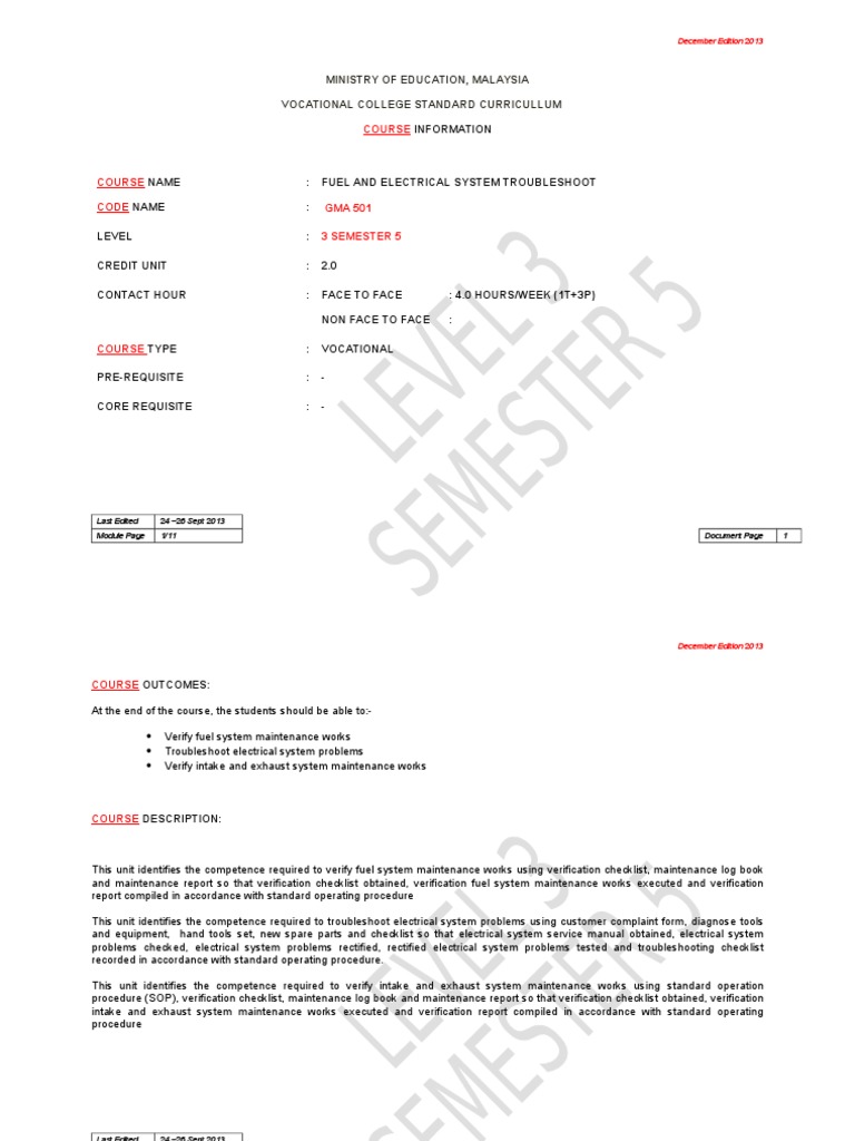 Gma 501 | PDF | Troubleshooting | Specification (Technical Standard)