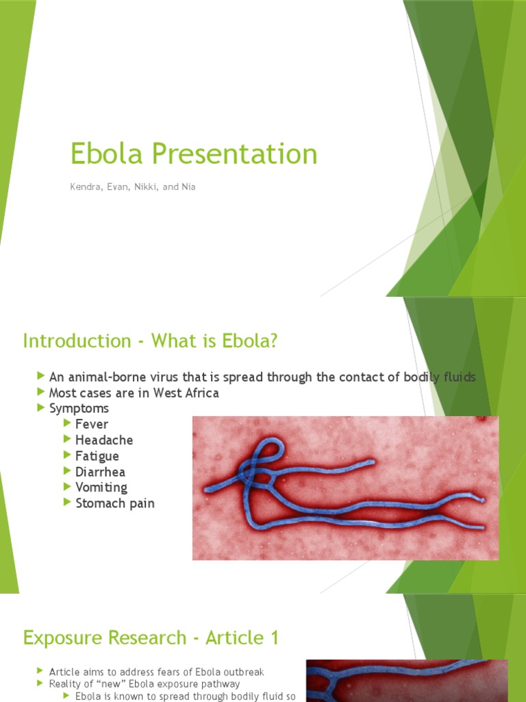 Ebola Presentation Ab-5 2 | PDF | Ebola Virus Disease | Medical Humanities