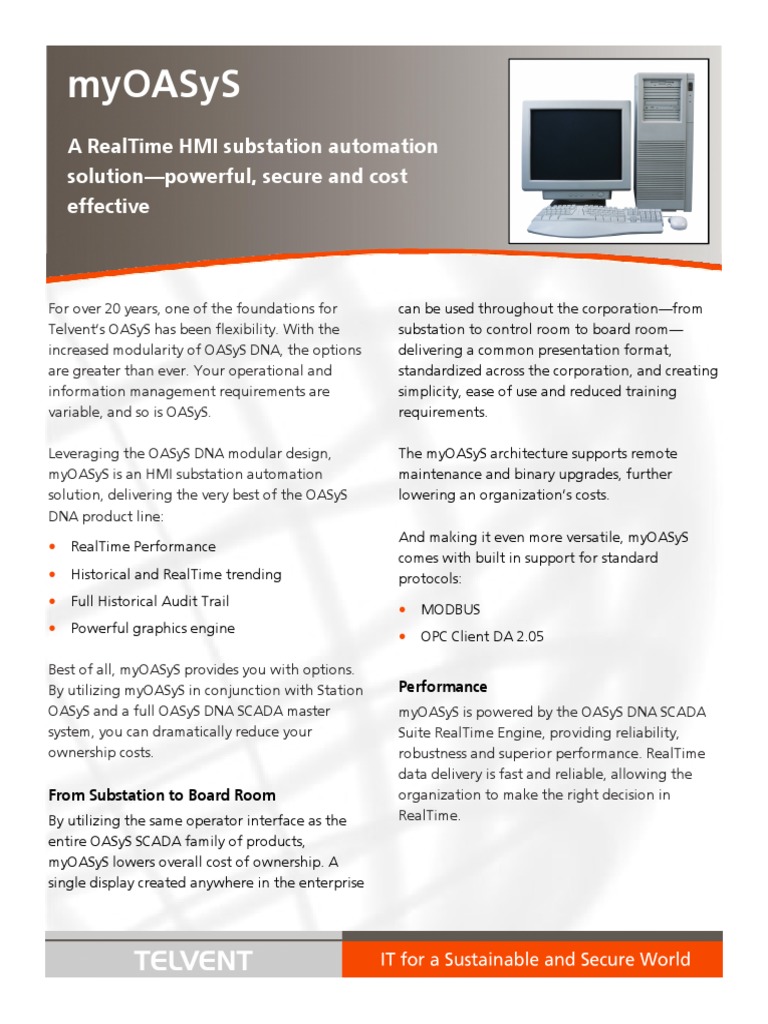 Myoasys: A Realtime Hmi Substation Automation Solution-Powerful, Secure ...