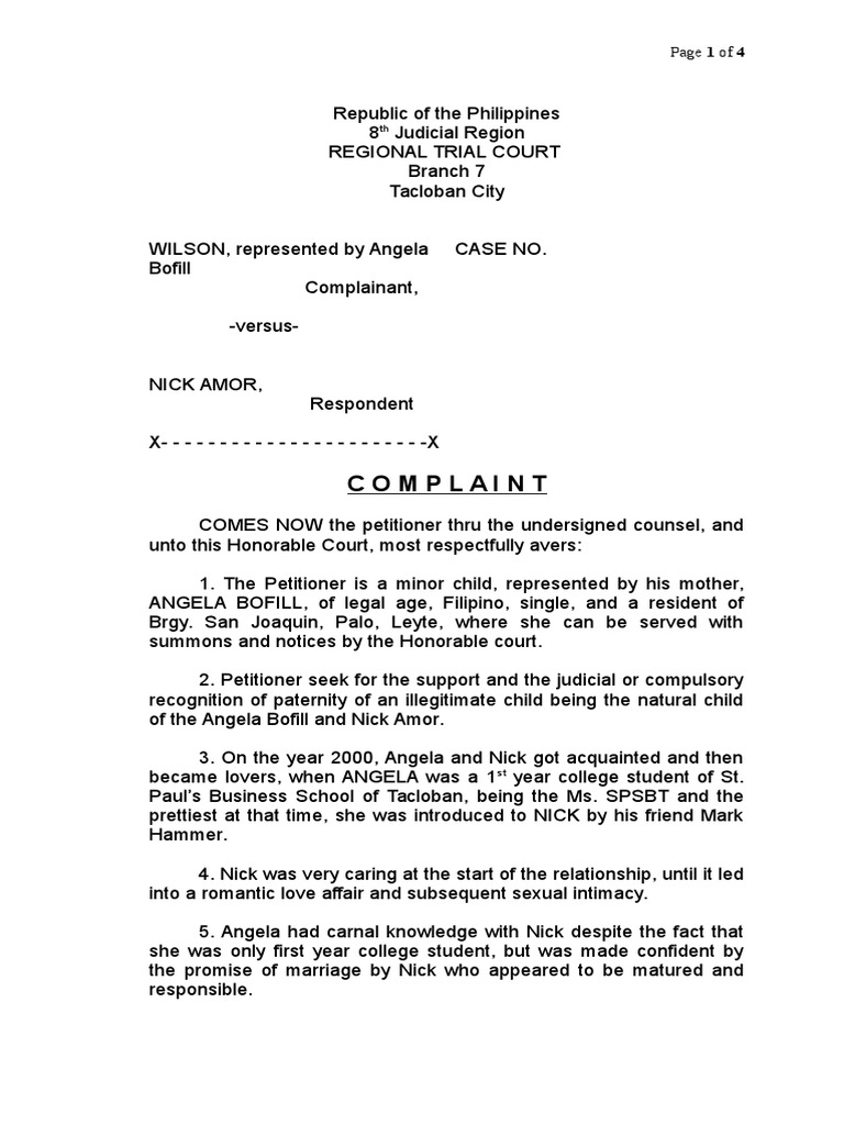 Complaint Support | Social Institutions | Society