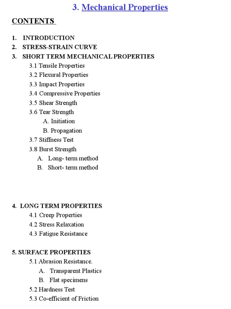 Tensile and Flexural Creep Analysis | PDF | Ultimate Tensile Strength ...