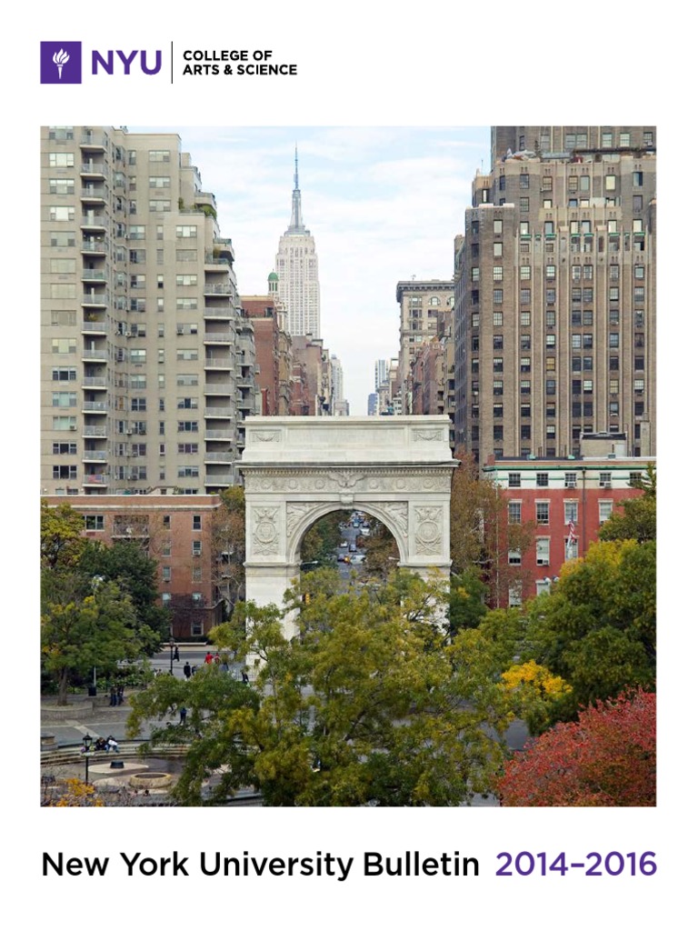 NYU CAS Bulletin 2014-2016 | PDF | New York University | York University