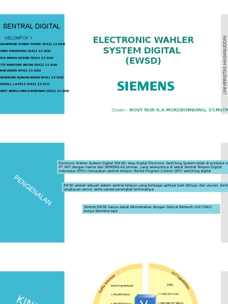 Electronic Wahler System Digital (Ewsd) | PDF | Sains & Matematika