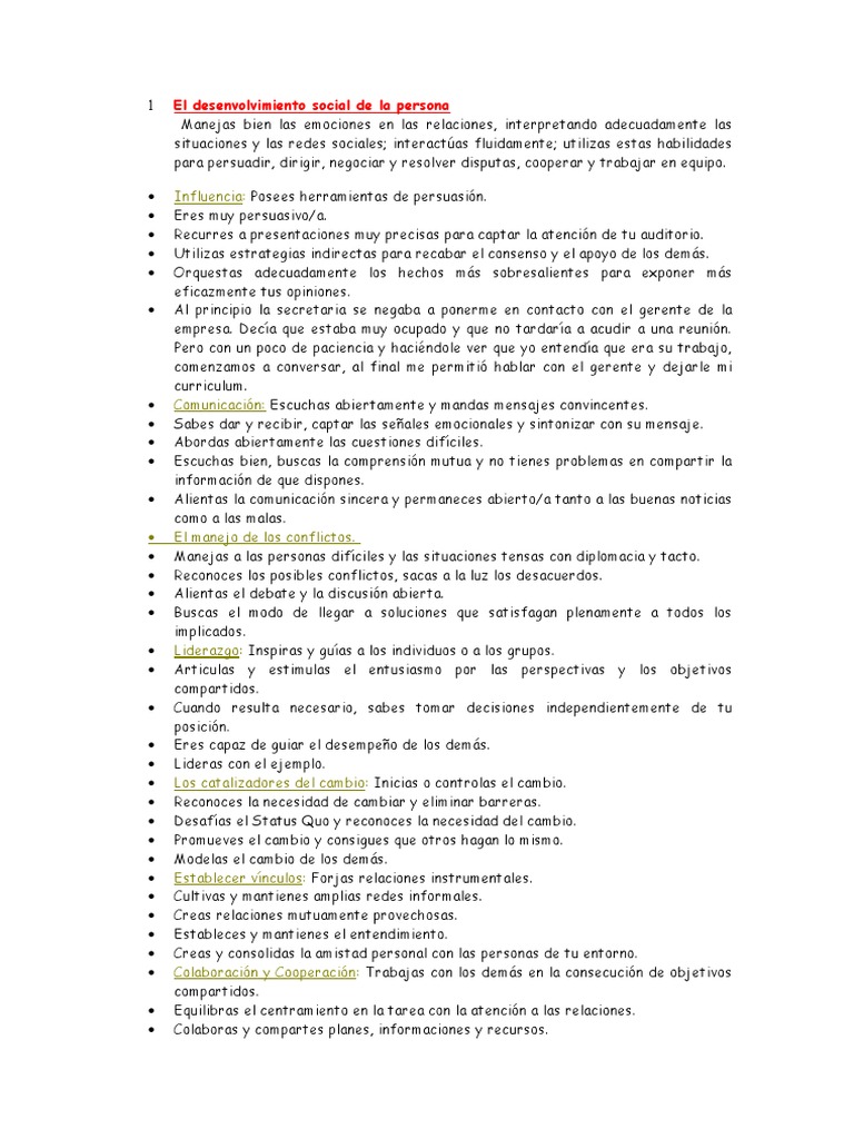 El Desenvolvimiento Social de La Persona | PDF | Cooperación | Science