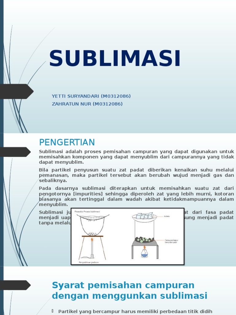 SUBLIMASI | PDF