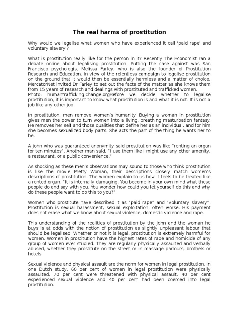 Research On Prosti | PDF | Prostitution | Procuring (Prostitution)