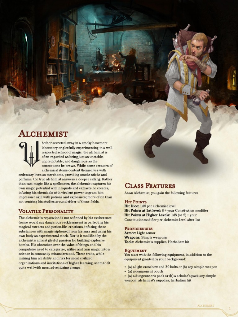 5e Alchemist | PDF | Bomb | Alchemy