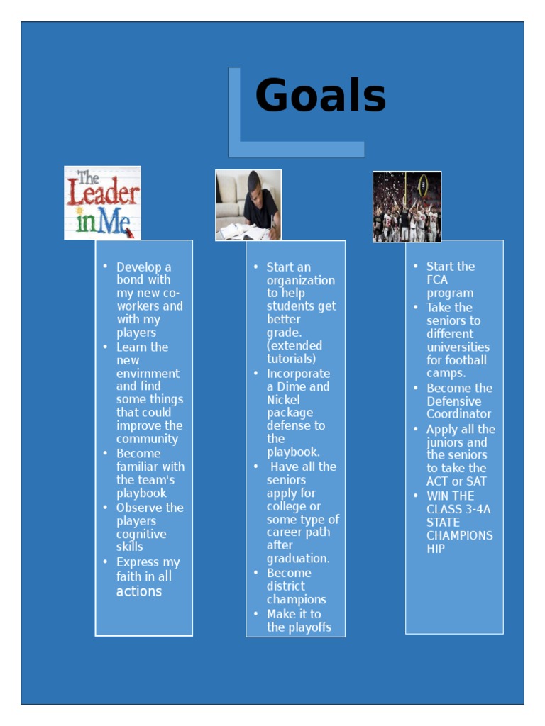 Coaching Goals for Student Success | PDF