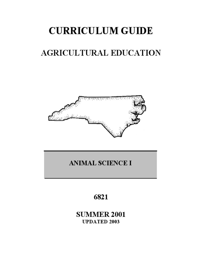Animal Science I Curriculum Guide 2003 | PDF | Competence (Human ...