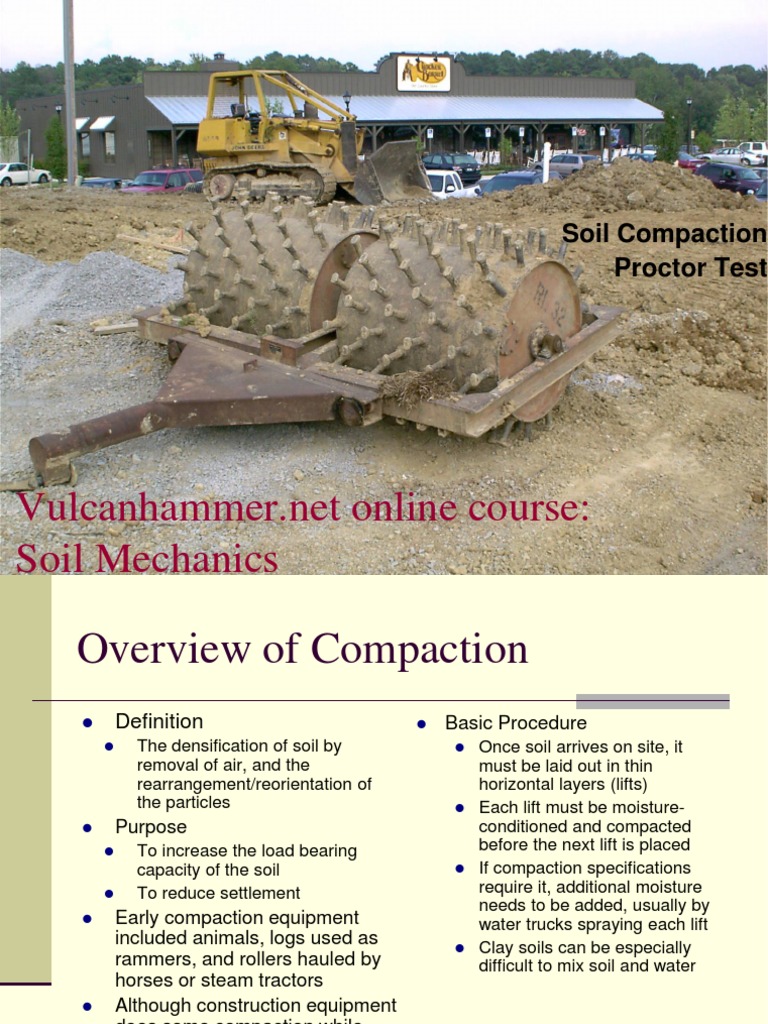 Soil Mechanics: Soil Compaction Proctor Test | PDF | Soil | Materials