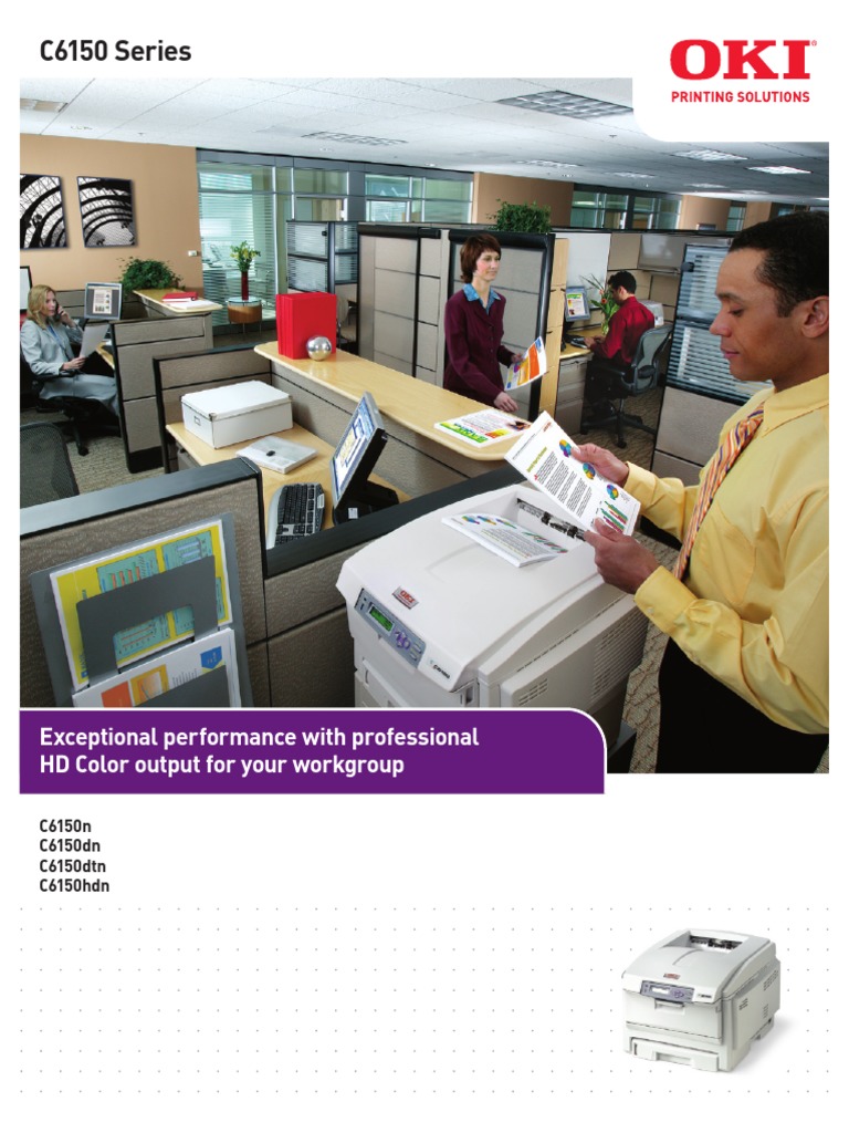 Oki c6150 Brochure | PDF | Printer (Computing) | Operating System