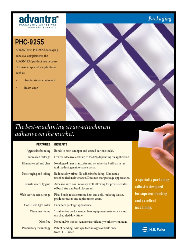 Advantra PHC-9255 | PDF | Adhesive | Industries